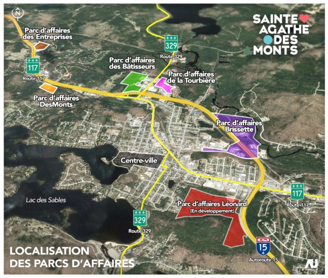 Parcs d'affaires industriels - Ville de Sainte-Agathe-des-Monts
